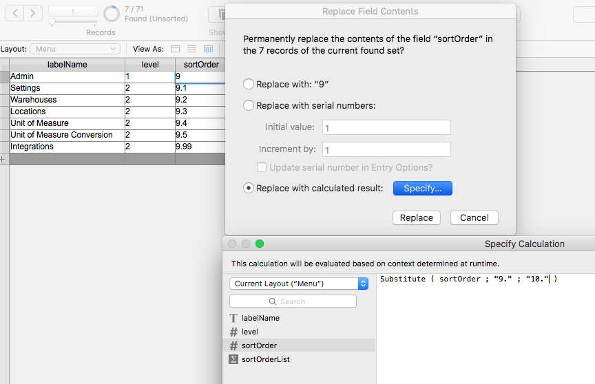 Accordion Navigation in FMP16
