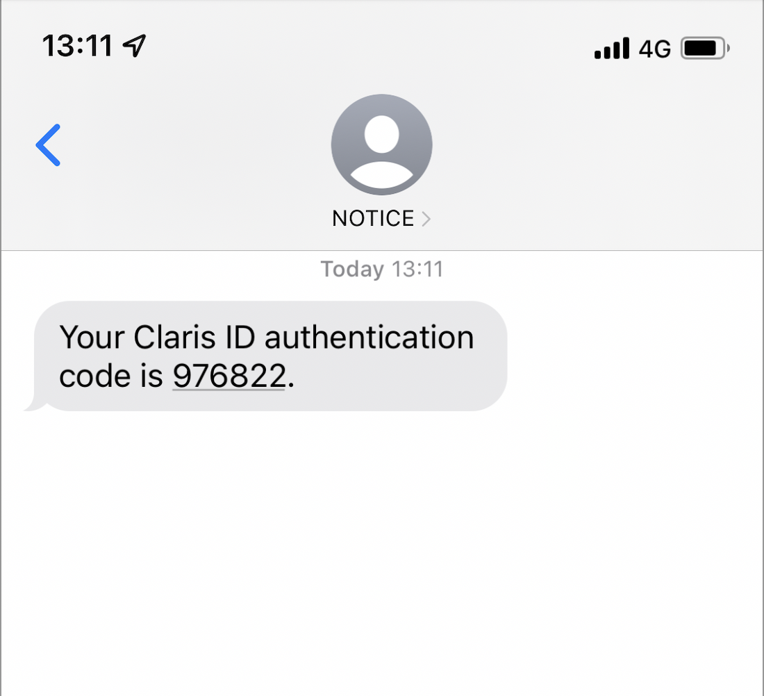 Claris ID の 2 ステップ検証プロセスについて